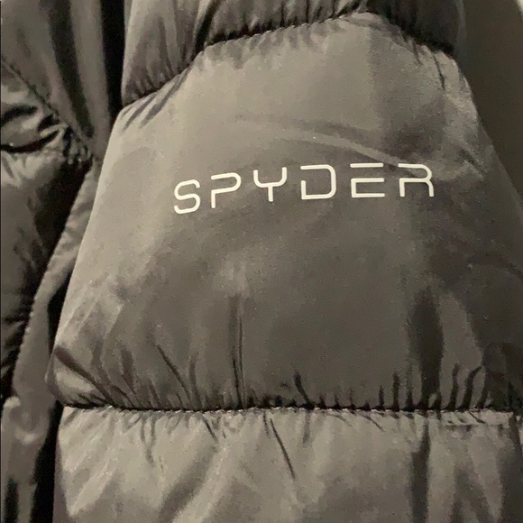 Spider | Jackets & Coats | Spyder Women Black Thermaweb Puffer Hooded ...